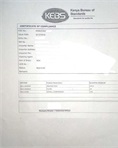 KEBS Certificate of compliance with standards